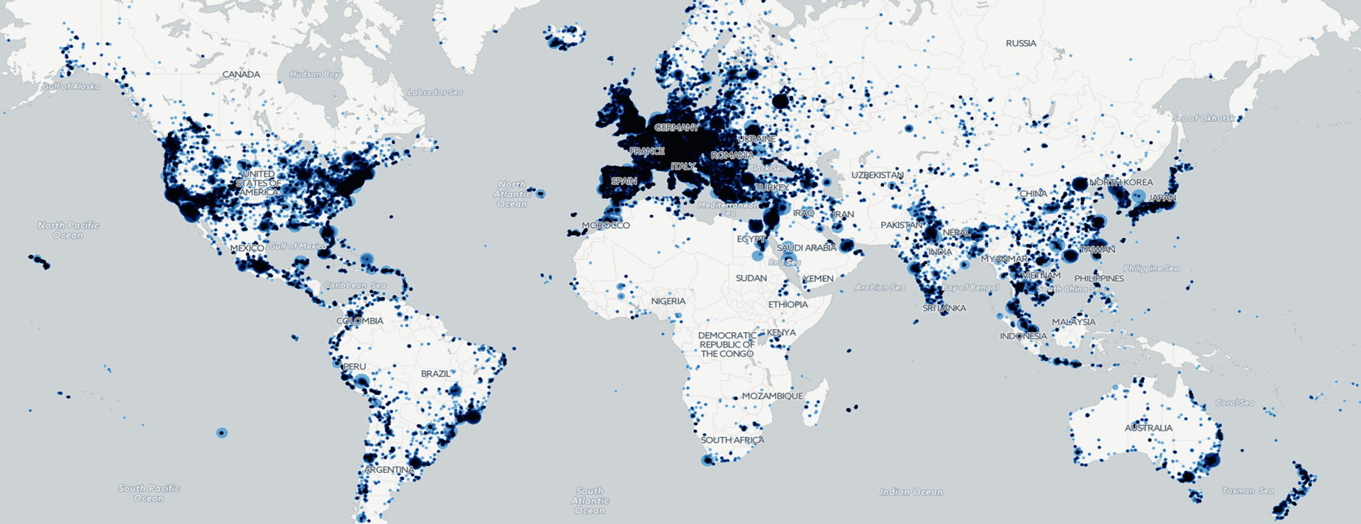 Map: Using Google’s Deep Learning AI To Geolocate Global News Imagery ...