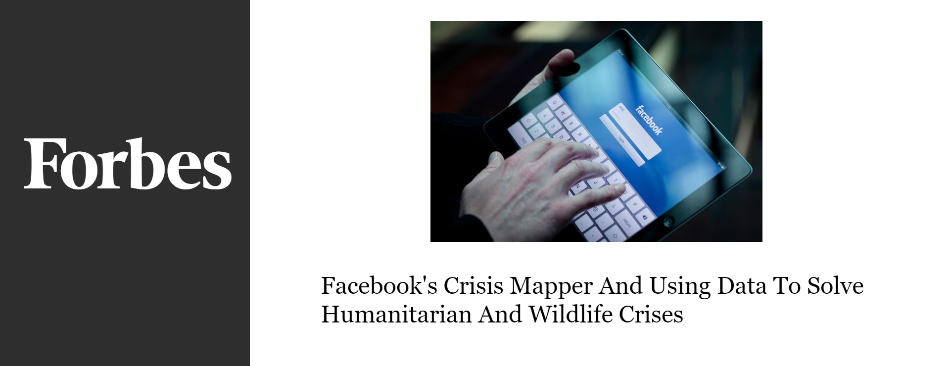 Facebook’s Crisis Mapper And Using Data To Solve Humanitarian And ...