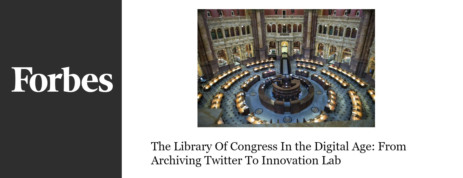 The Library Of Congress In the Digital Age: From Archiving Twitter To ...