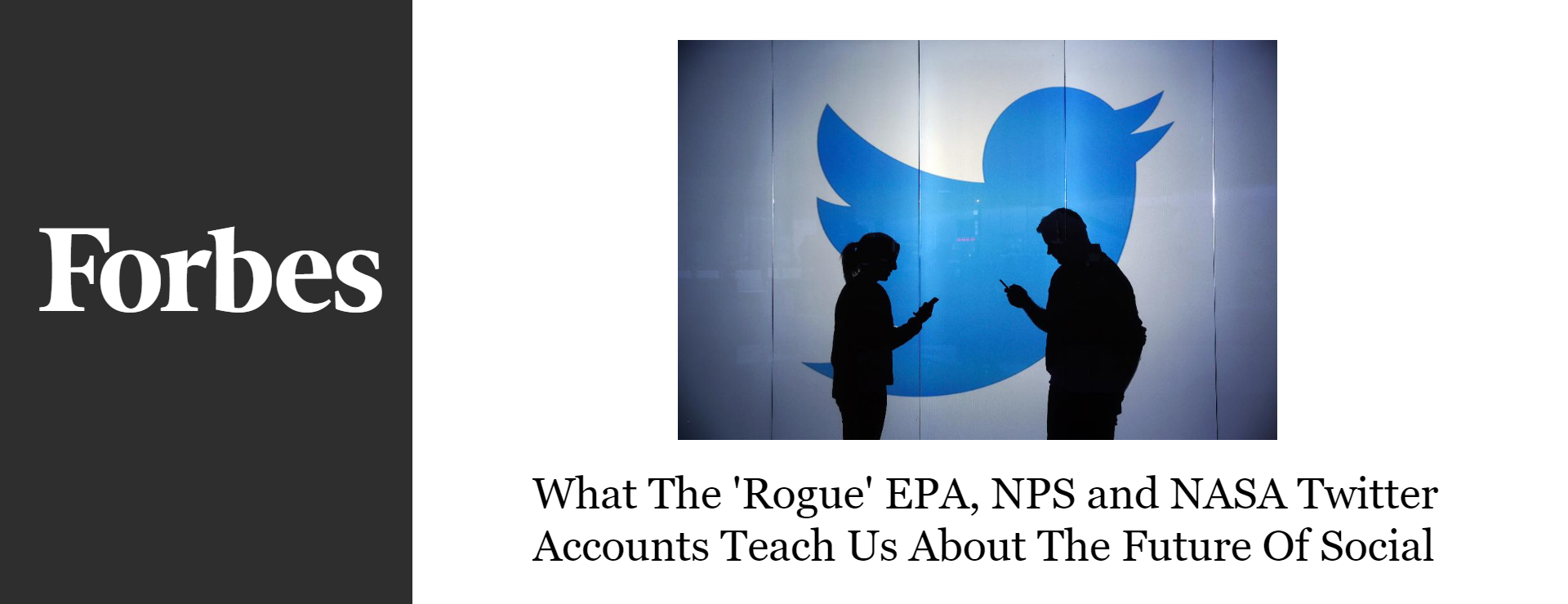 What The ‘Rogue’ EPA, NPS and NASA Twitter Accounts Teach Us About The ...