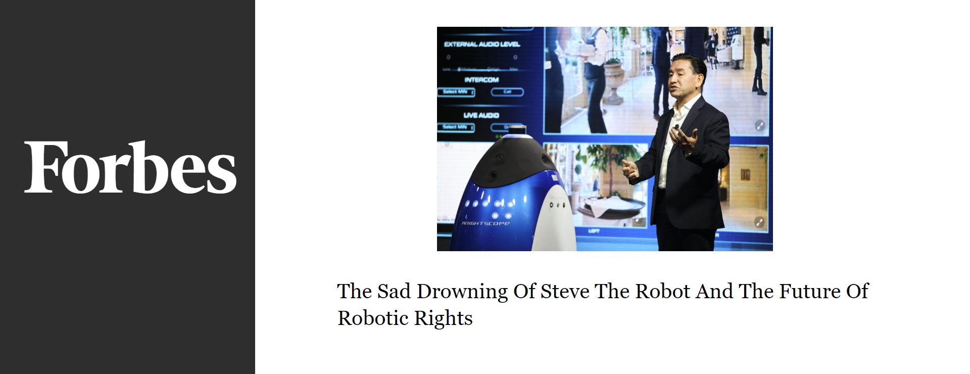 The Sad Drowning Of Steve The Robot And The Future Of Robotic Rights ...