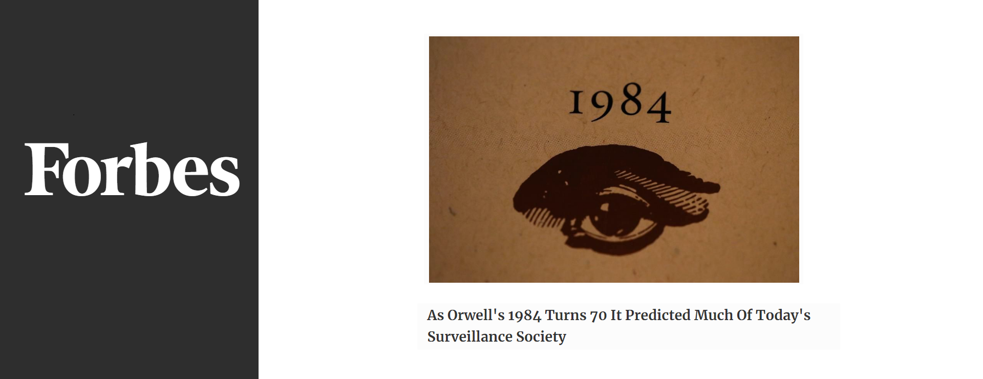 As Orwell’s 1984 Turns 70 It Predicted Much Of Today’s Surveillance ...
