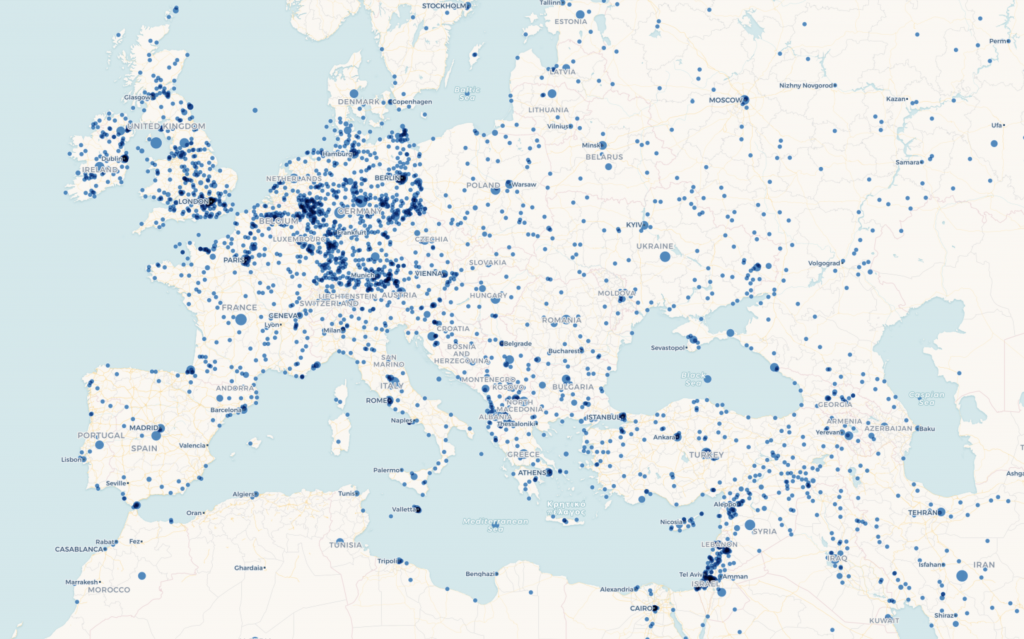Mapping The Geography Of Angela Merkel Through The Global Geographic ...