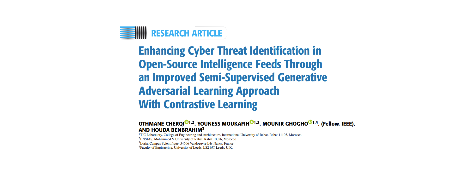 Enhancing Cyber Threat Identification In Open Source Intelligence Feeds Through An Improved Semi